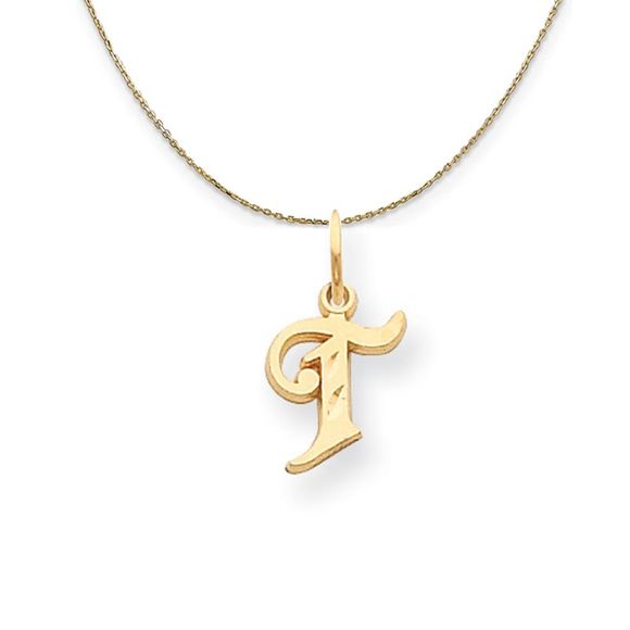 Black Bow Jewelry Co. | Jewelry | 4k Yellow Gold Isabelle Mini Letter T ...